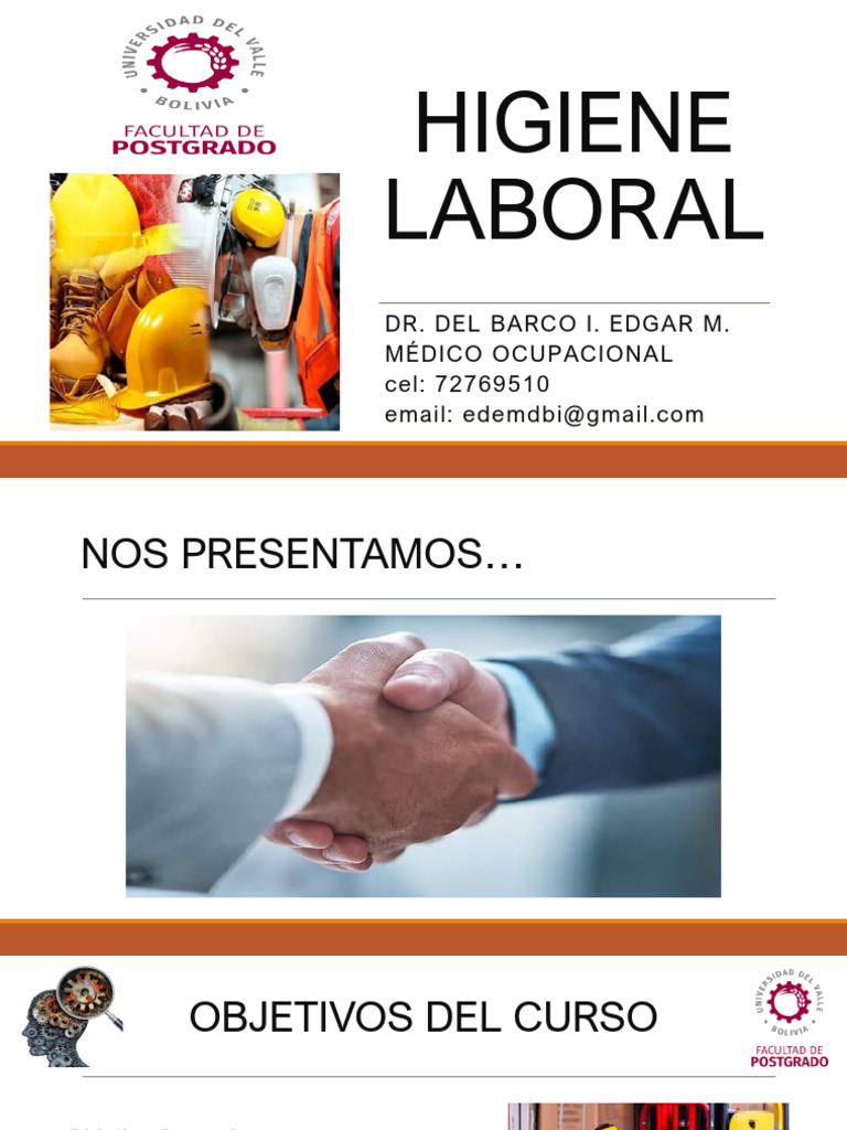 Higiene Laboral - Presentación Final | PDF | ruido | Higiene Ocupacional