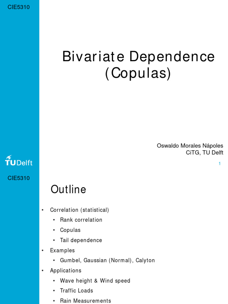 Bivariate Dependence and Copulas | PDF | Covariance | Statistics