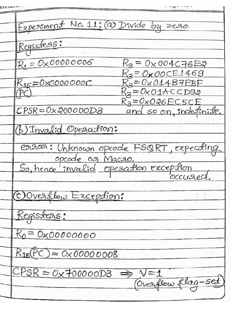 Divide by Zero - Invalid - Overflow | PDF