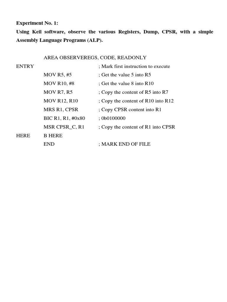 MCs Lab Programs - No Errors | PDF | Computer Data | Computer Hardware