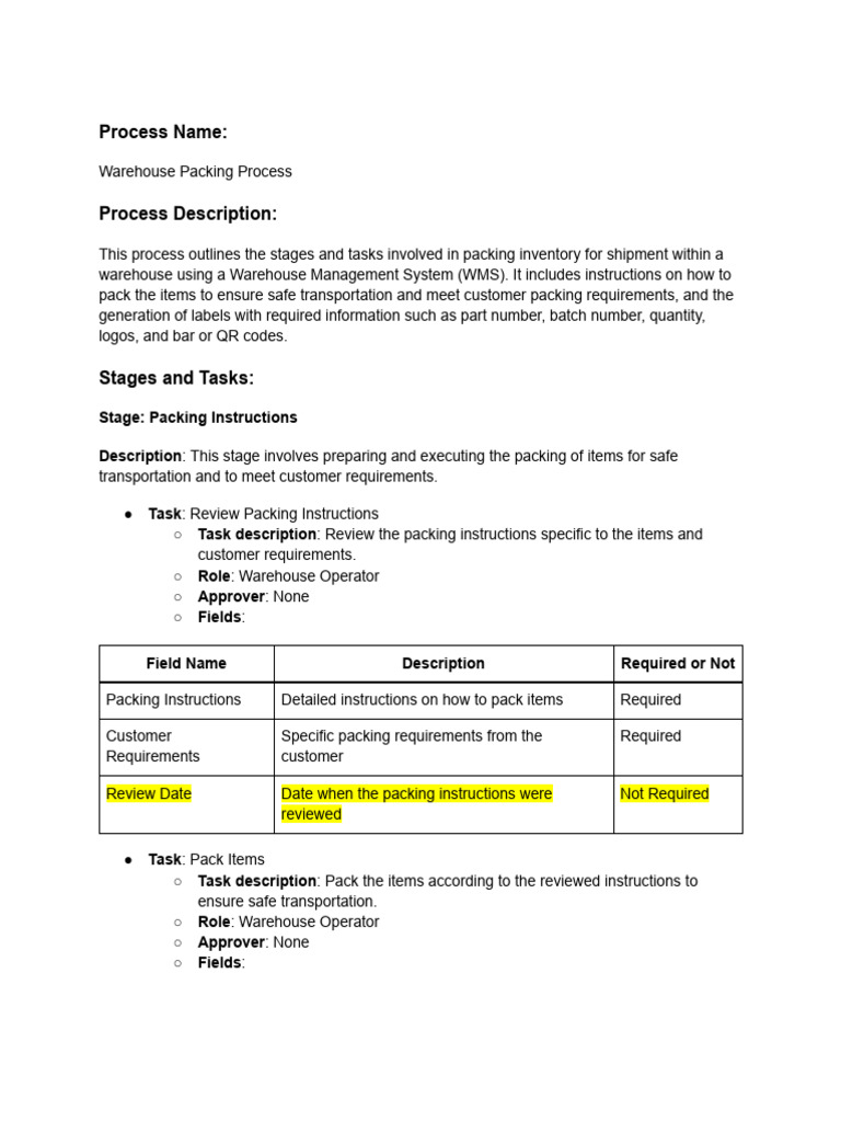 WMS Packing | PDF | Barcode | Warehouse