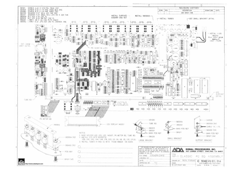 ADA MP 1 Classic PCBD Assembly | PDF