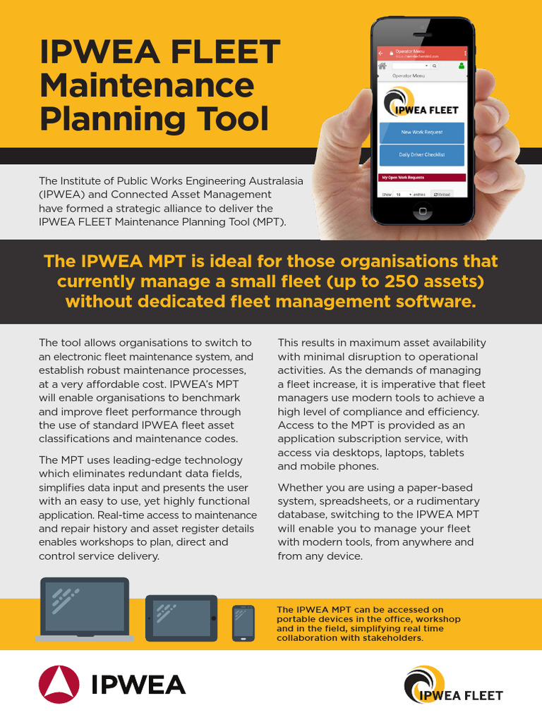 Fleet MaintenancePlanningTool Flyer | PDF | Application Software | Computing