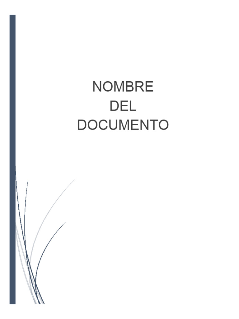 Documento Base Plantilla para Formatos | PDF