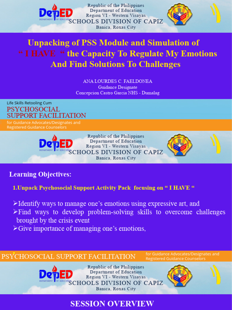 Pssap I HAVE | PDF | Emotional Self Regulation | Learning