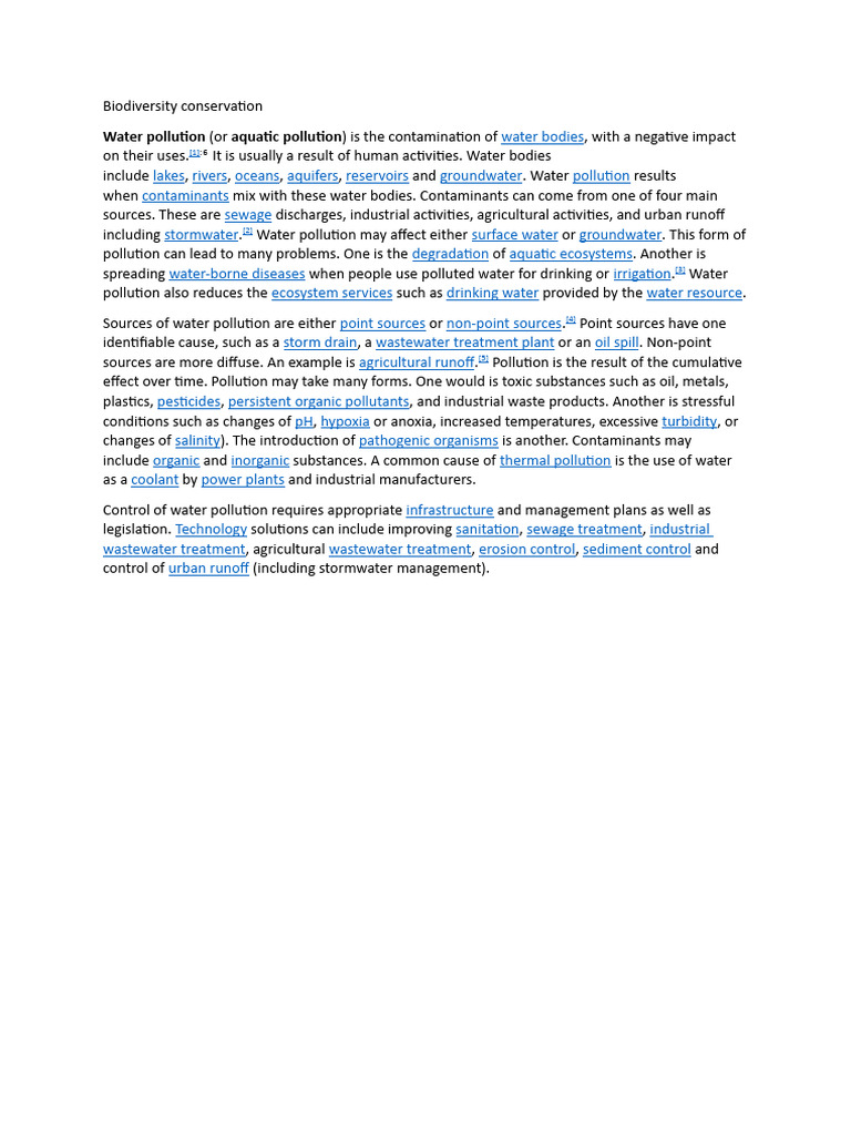 Biodiversity Conservation Pdf