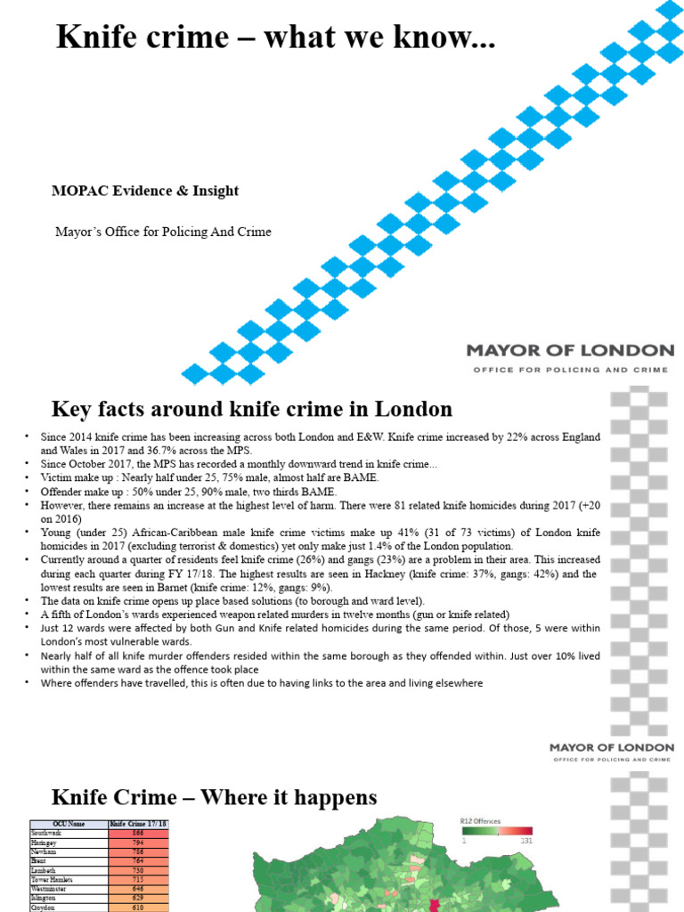 2018 06 Knife Crime What We Know | PDF | London | Crimes