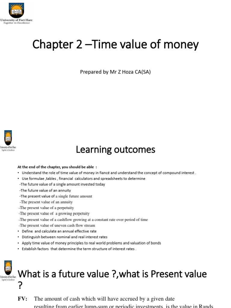 Chapter 2 - Time Value of Money | PDF | Present Value | Time Value Of Money