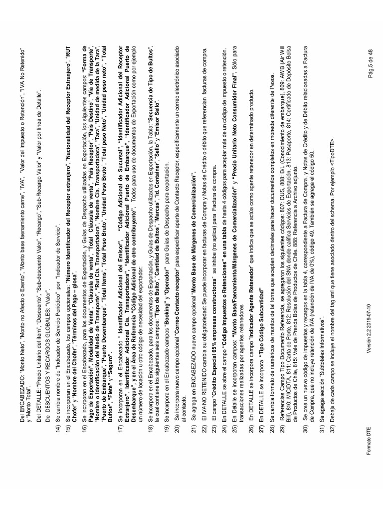 Formato Dte 5 | PDF