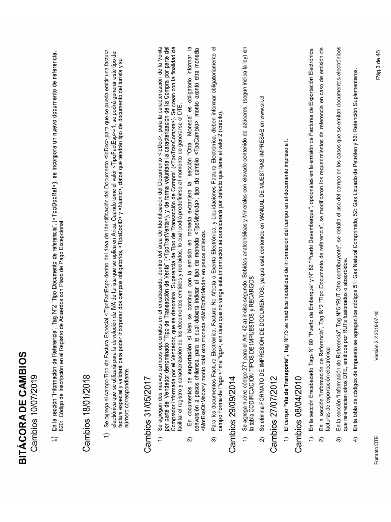 Formato Dte 3 | PDF