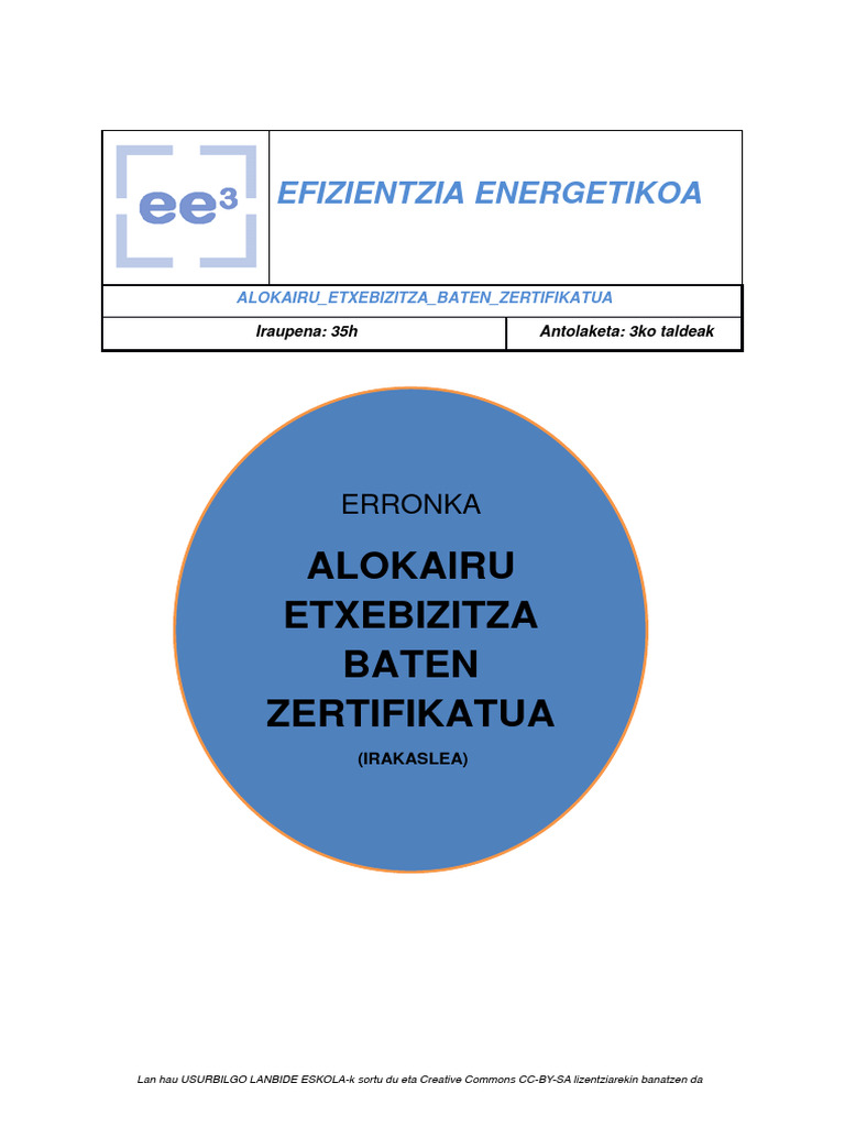 GM - EE2 - 01 - Etxebizitza Zertifikatua PROF | PDF