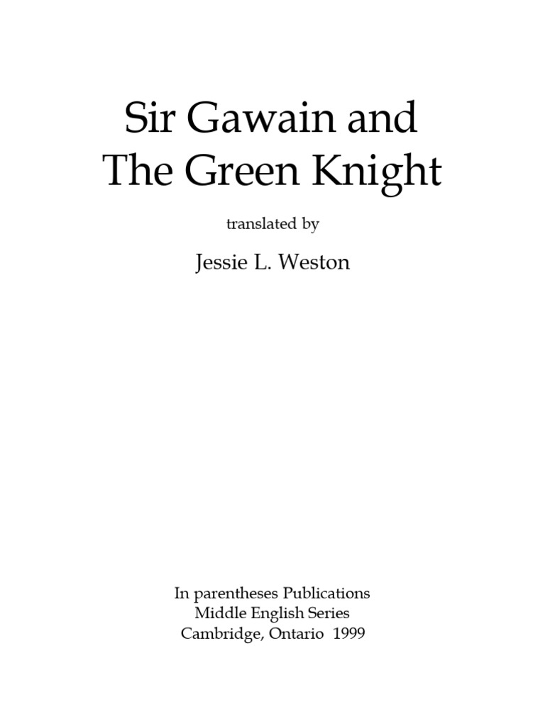 Sir Gawain and The Green Knight | PDF