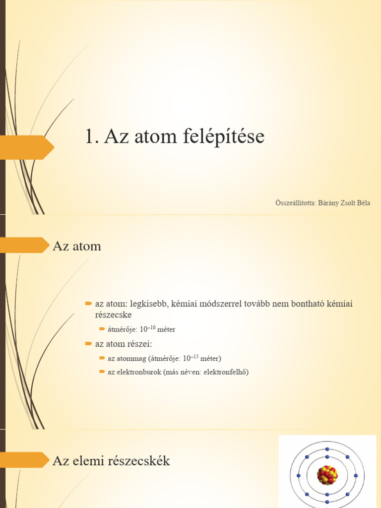 01 Az Atom Felepitese | PDF