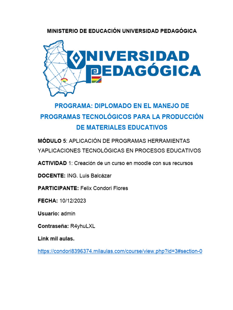 Creacion de Moodle Mil Aulas | PDF | Moodle | Software