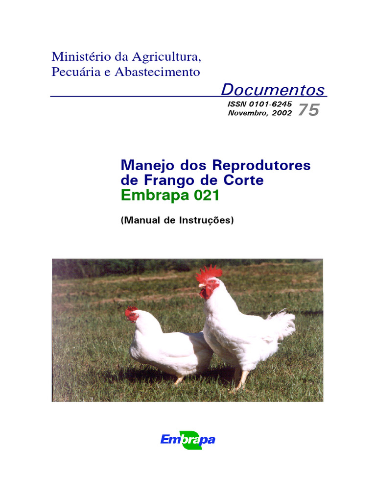 Manejo de Frango de Corte Embrapa 021 | PDF