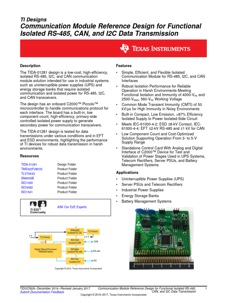 RS-485 Ti | PDF | Electronic Engineering | Manufactured Goods