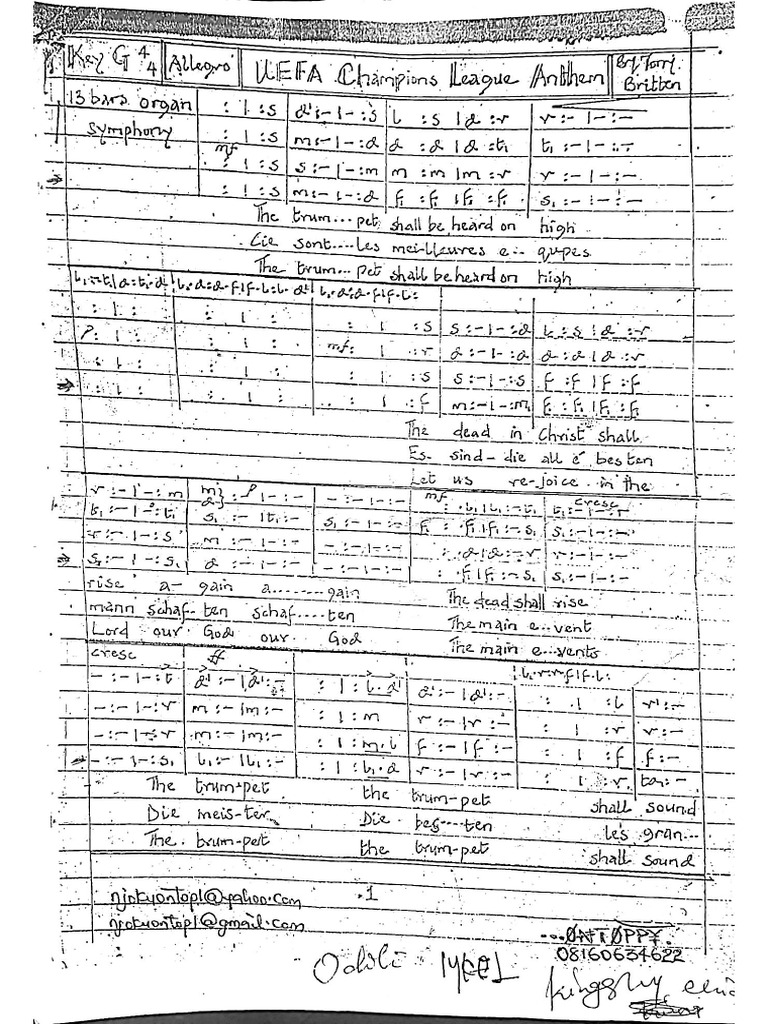 Champion, Trumpet | PDF