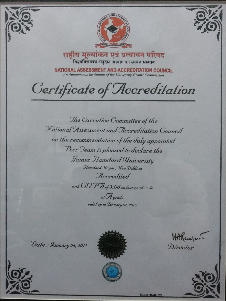 NAAC Certificate - Second Cycle | PDF