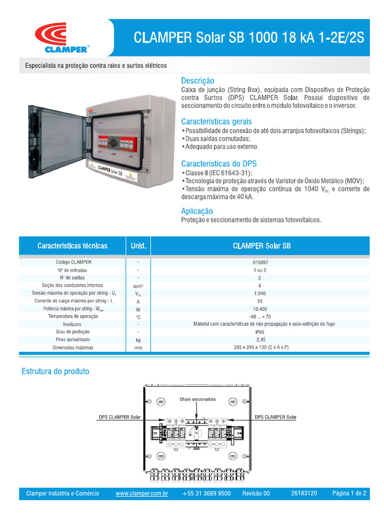 Especificações Técnicas - String Box | PDF