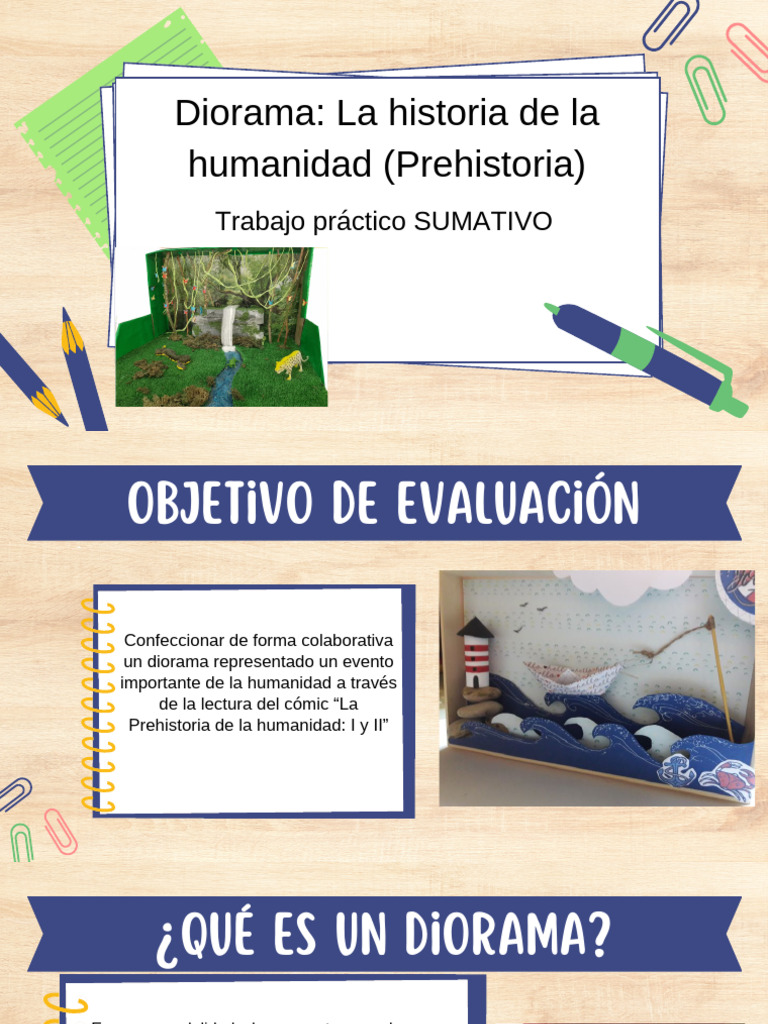 Presentaci-N de Instrucciones - Diorama | PDF