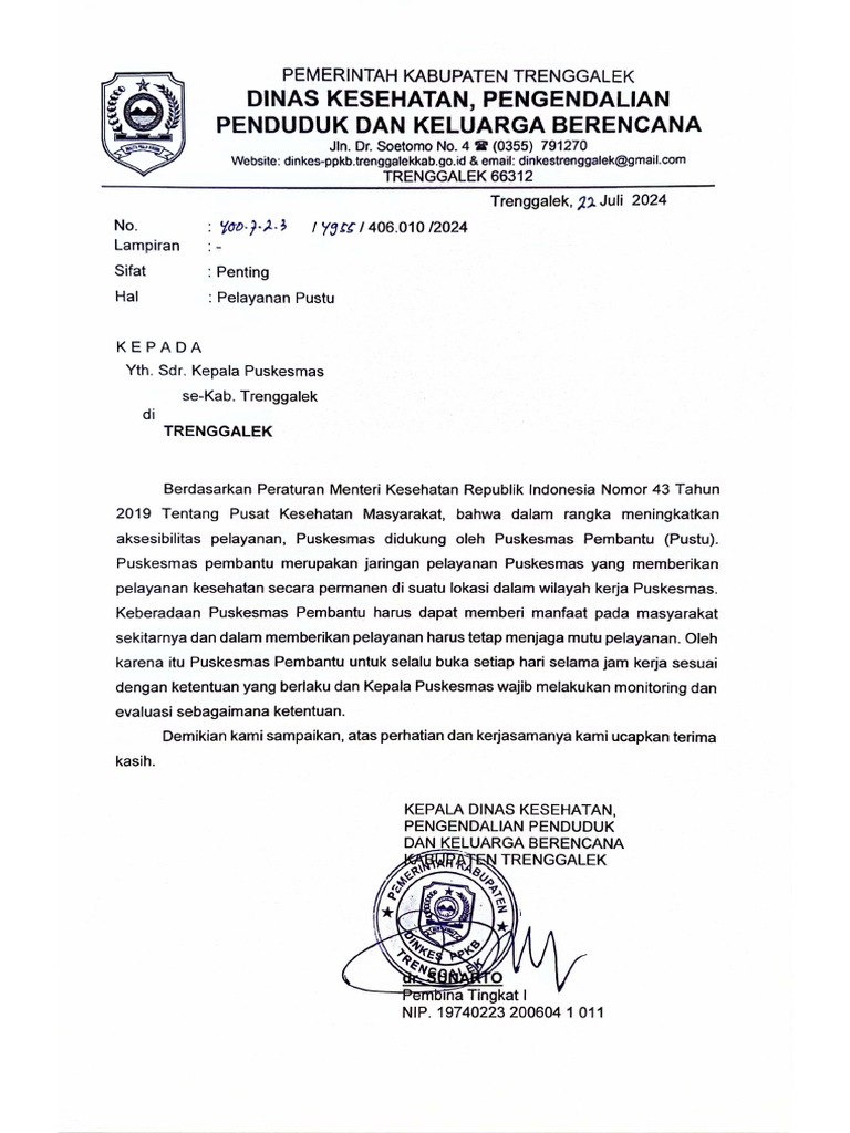 Pelayanan Pustu | PDF