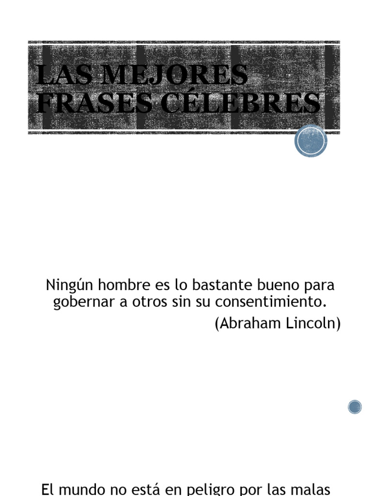 Las Mejores Frases Célebres | PDF