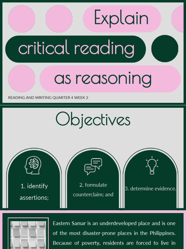 Critical Reading | PDF | Reason | Argument
