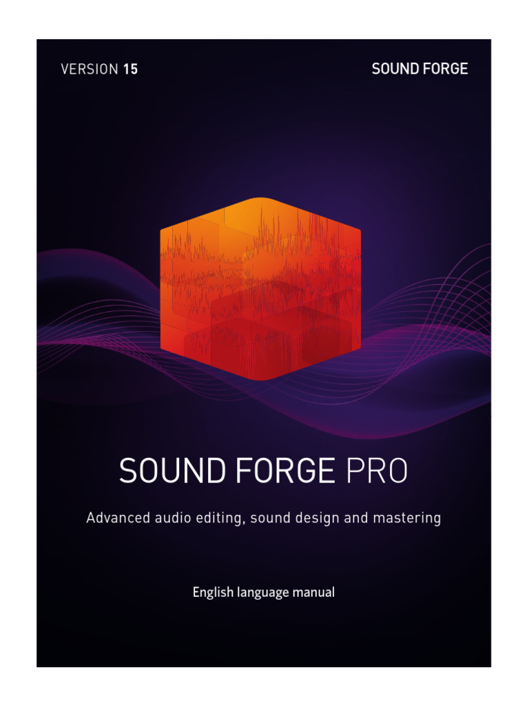 Sound Forge Pro 15 Manual | PDF | Computer File | Amplitude