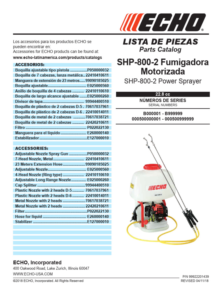 SHP-800-2 LA 041118 Es | PDF | Embrague | Tecnología del motor