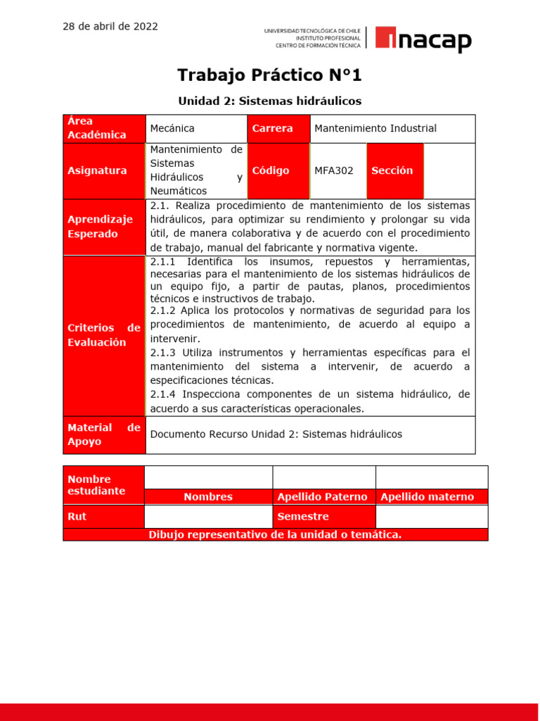 Mfa302 U2 TP1 | PDF | Neumático