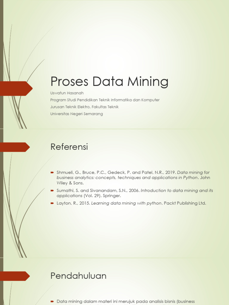 Proses Data Mining | PDF | Karier & Perkembangan