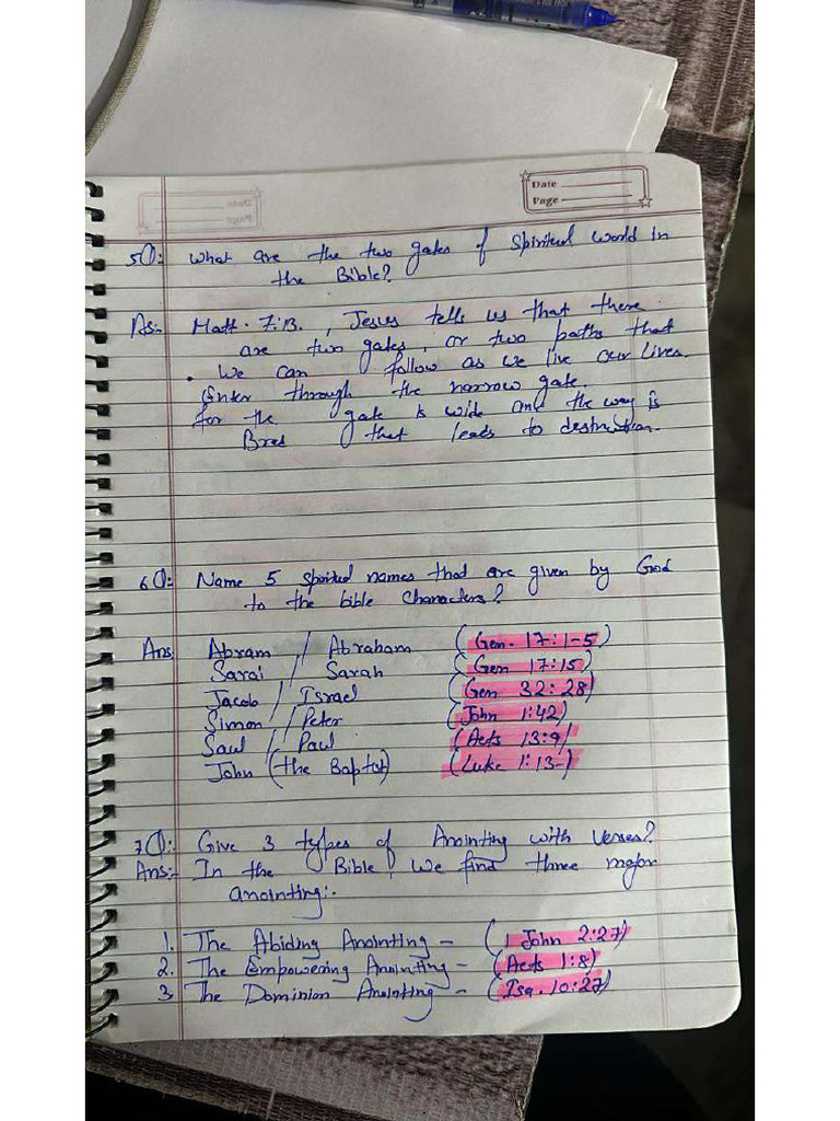 Biblical Notes | PDF