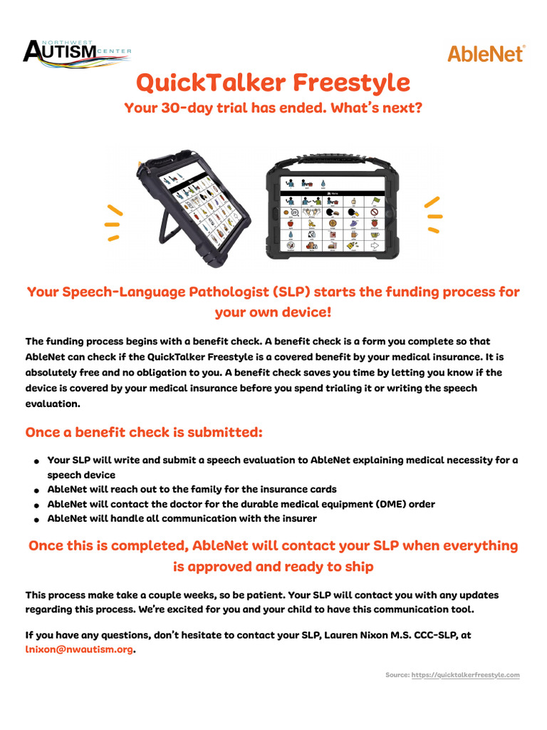 After Trial AbleNet Handout | PDF