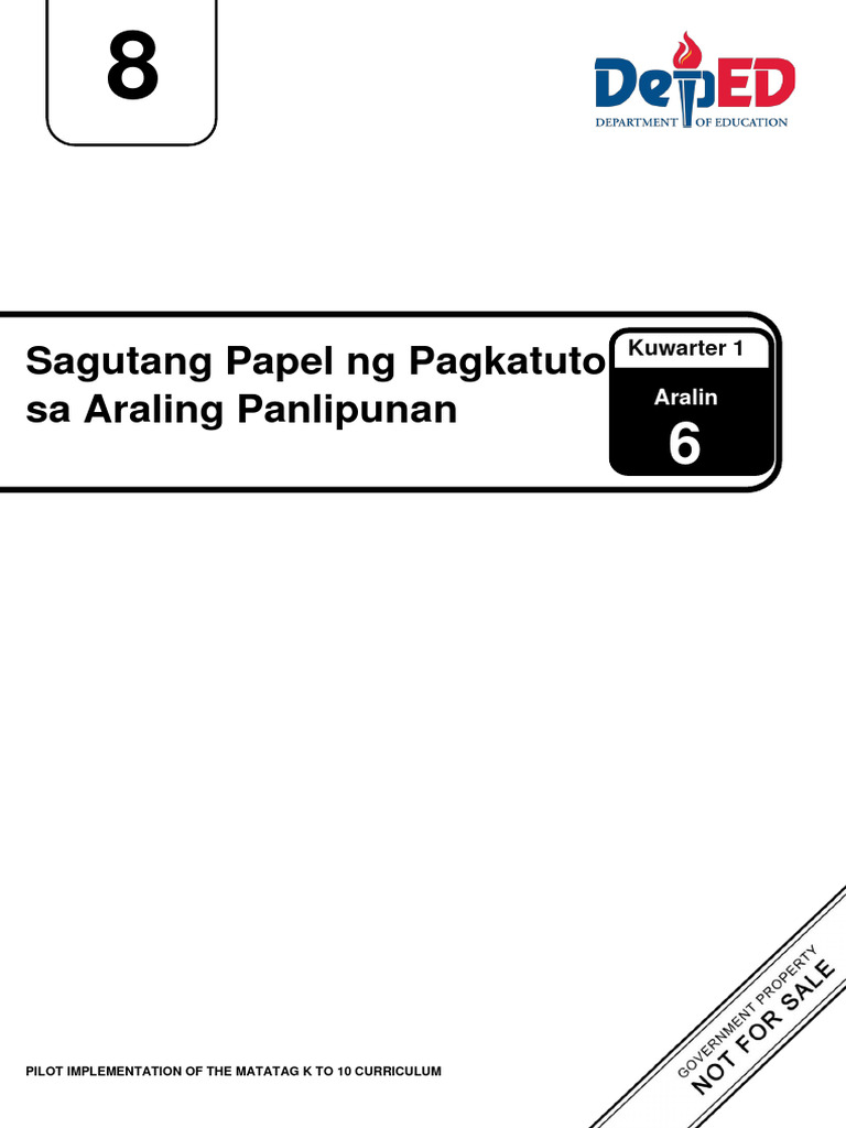 Q1 WS AP8 Lesson6 WEEK6 | PDF