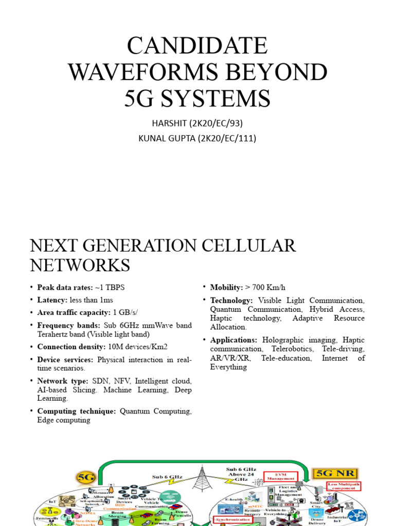 Candidate Waveforms Beyond 5g Systems | PDF | Orthogonal Frequency Division Multiplexing ...