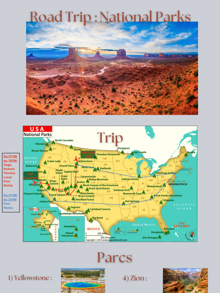 Road Trip - National Parks | PDF