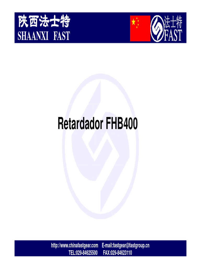 Parámetros de Rendimiento Del Retardador FHB400 | PDF | Tecnología de vehículos | Vehículo de motor