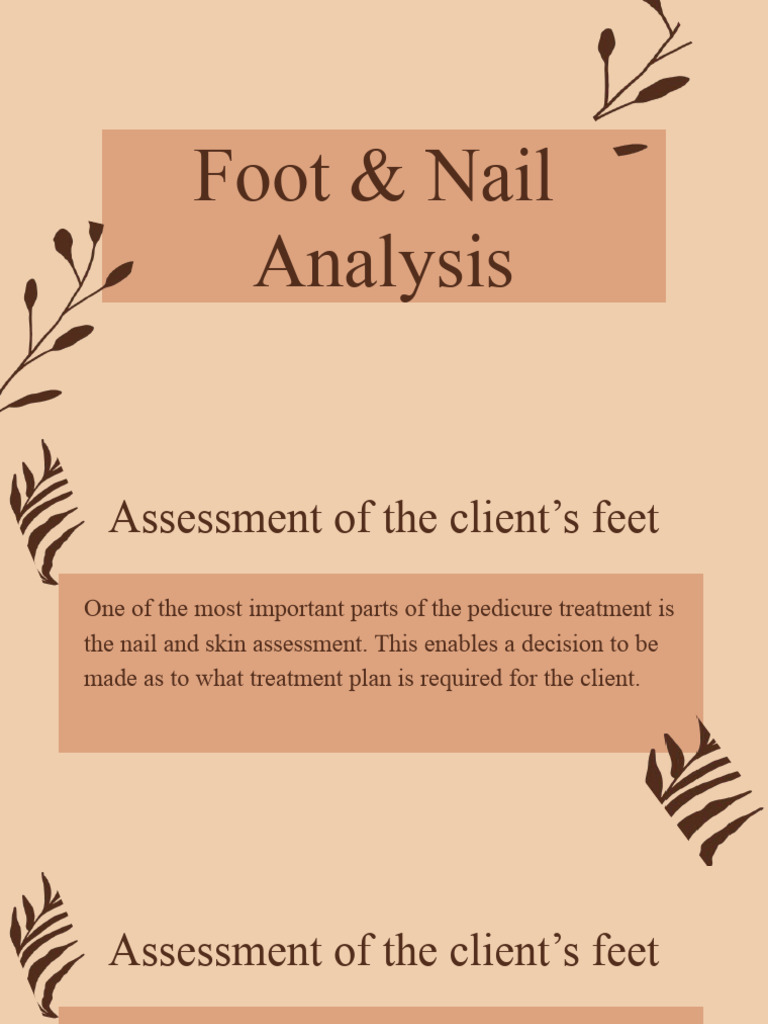 1 - Foot & Nail Analysis | PDF | Nail (Anatomy)