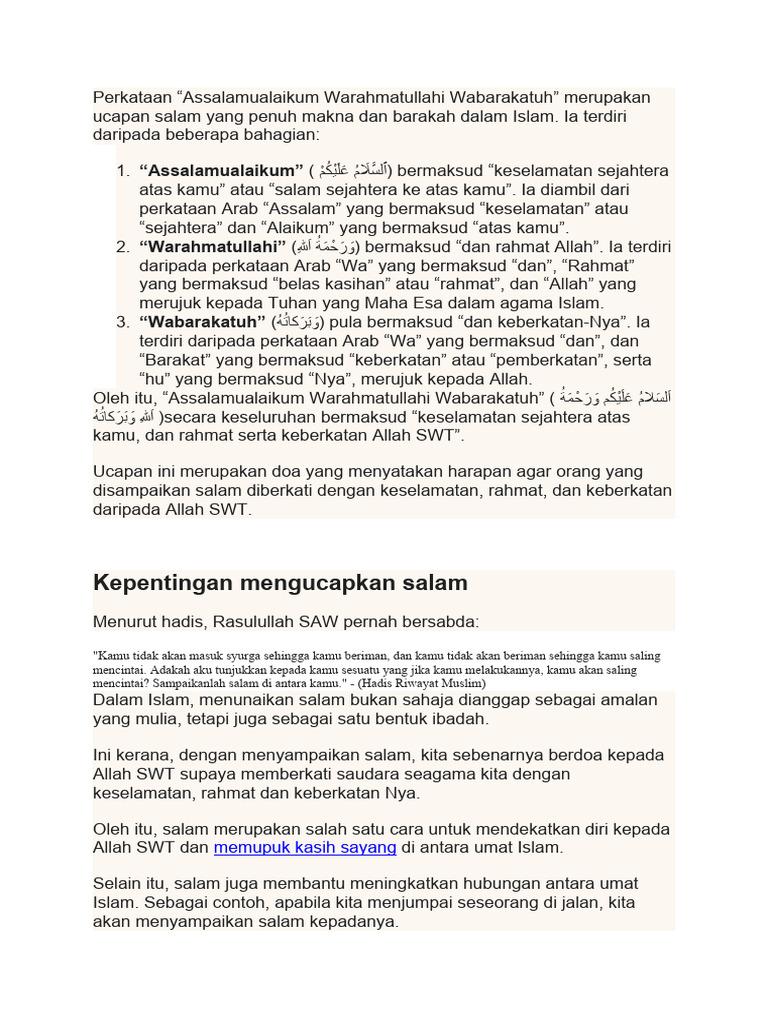 Budaya Sapa and Salam | PDF