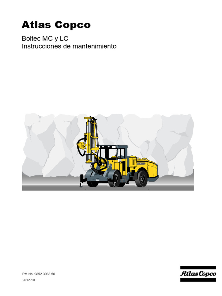 Instrucciones de Mantenimiento Boltec MC 8999014900 | PDF | Eje | Engranaje