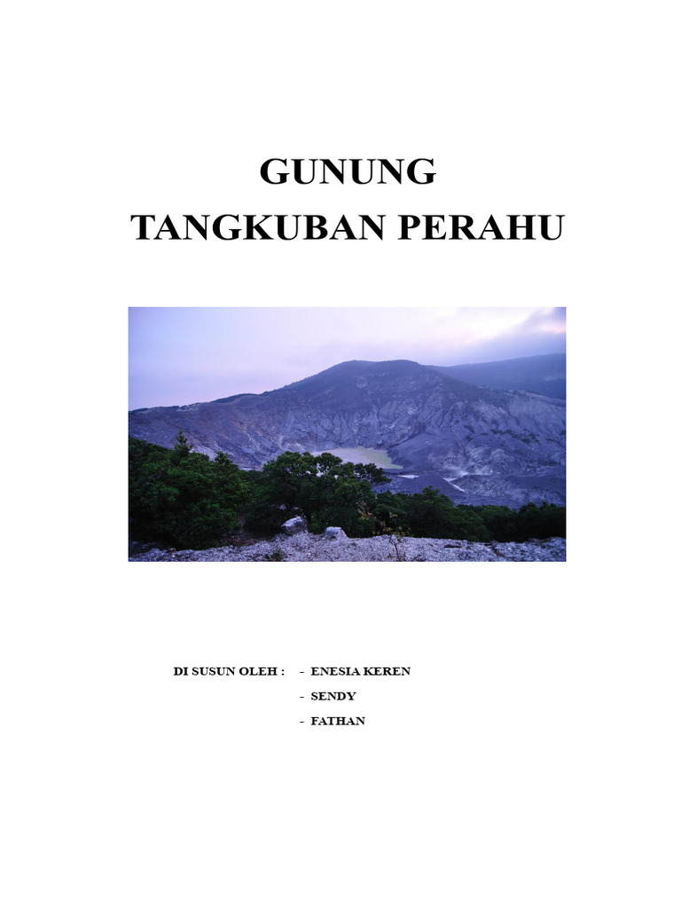 Gunung Tangkuban Perahu | PDF