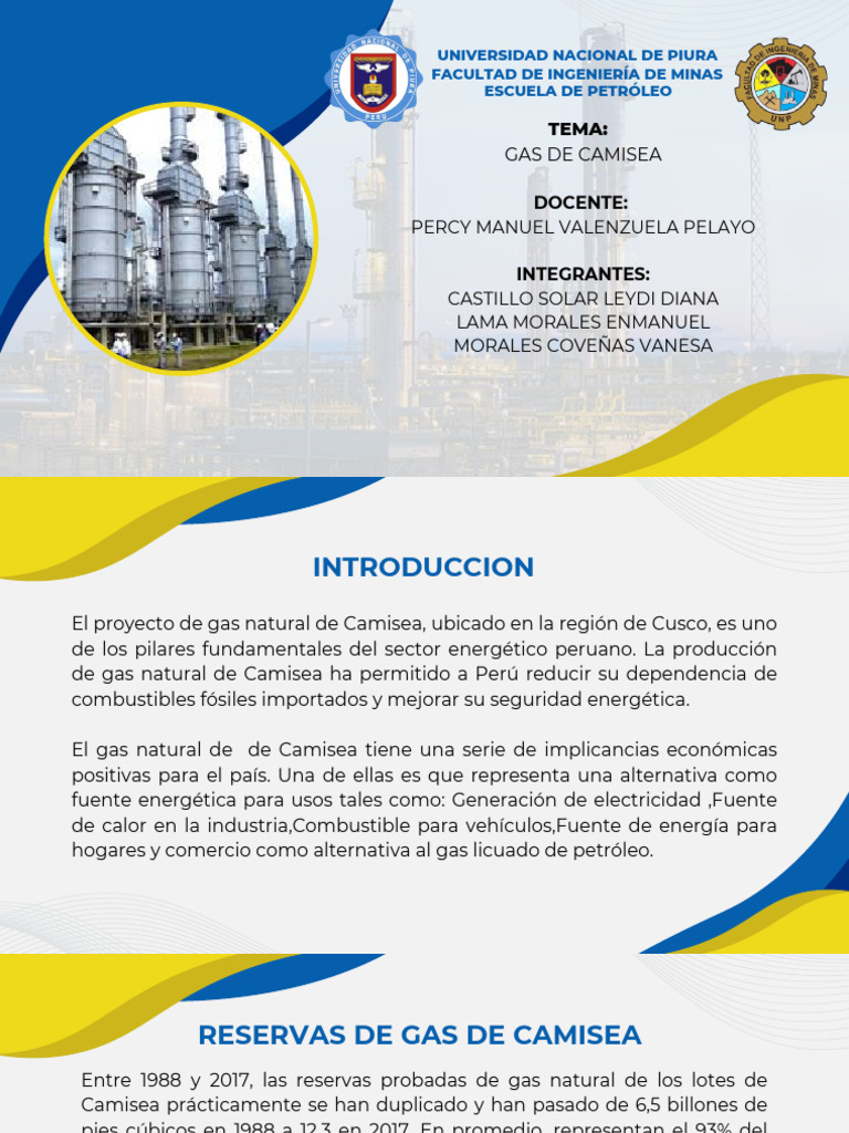 Gas de Camisea: Impacto y Producción | PDF | Gas natural | Naturaleza