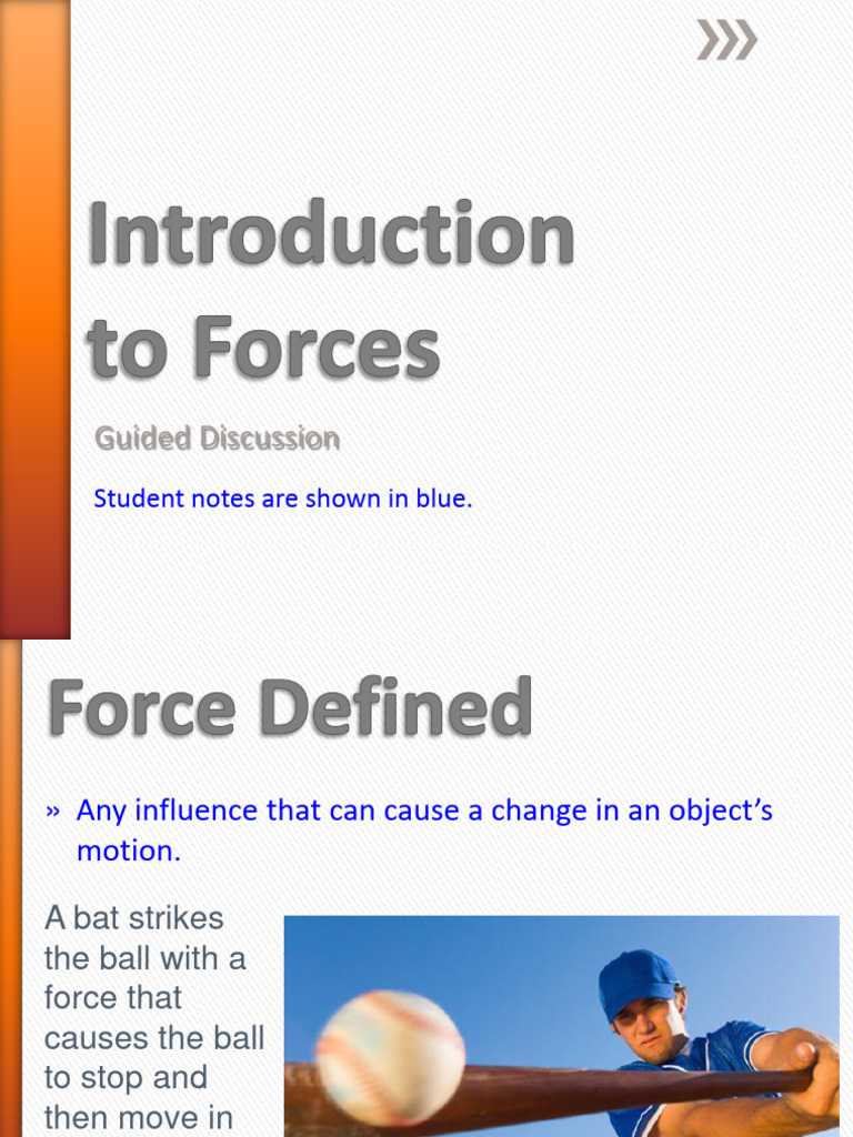 Introduction To Forces Guided Discussion | PDF | Force | Friction