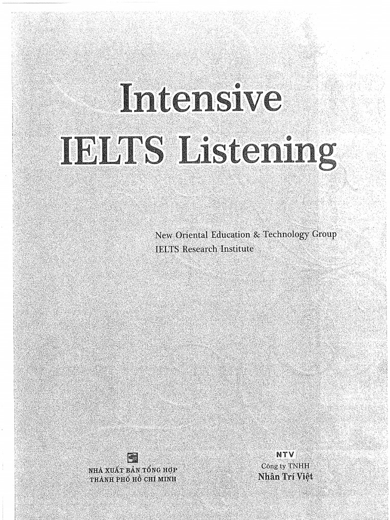Intensive IELTS Listening | PDF