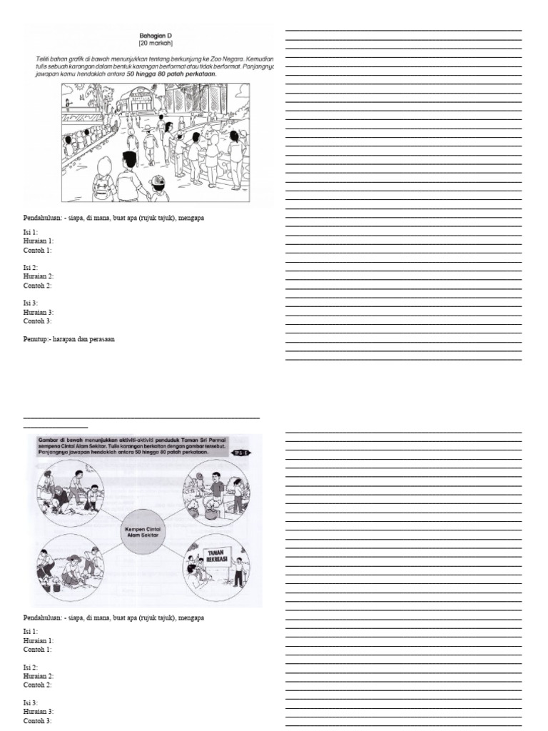 BAHAGIAN B, C D BM T5 Uasa | PDF