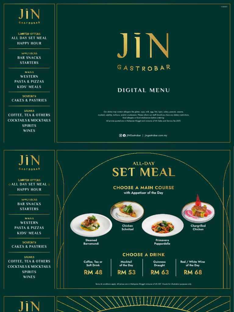 MVG - Aurum - Jin Menu v.240415 | PDF | Hors D'oeuvre | Drink