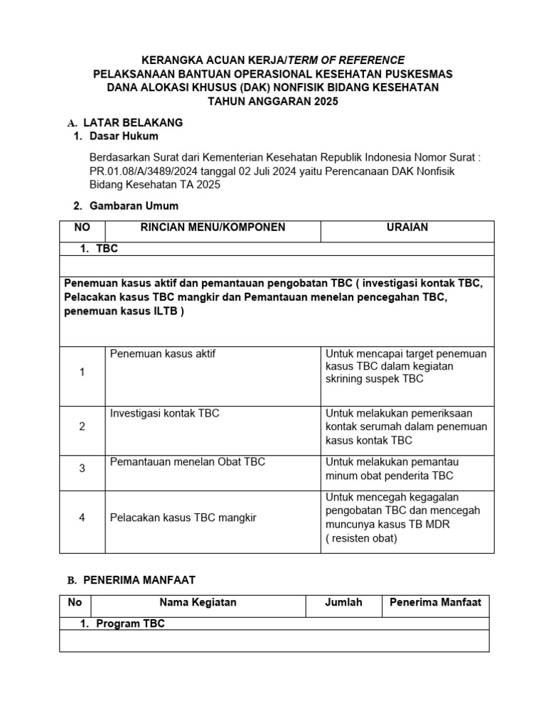 Optimalisasi DAK Nonfisik Kesehatan 2025 | PDF | Kesehatan Holistik | Sains & Matematika