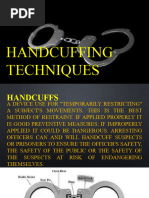 Handcuffing Techniques for Police Training | PDF | Handcuffs | Law ...