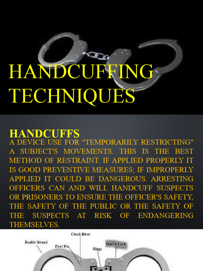 Handcuffs | PDF | Handcuffs | Crimes