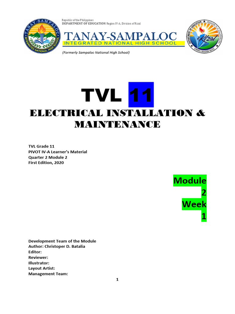 Module QTR 1 Week 1 | PDF | Voltage | Resistor Module QTR 1 Week 1 | PDF | Voltage | Resistor